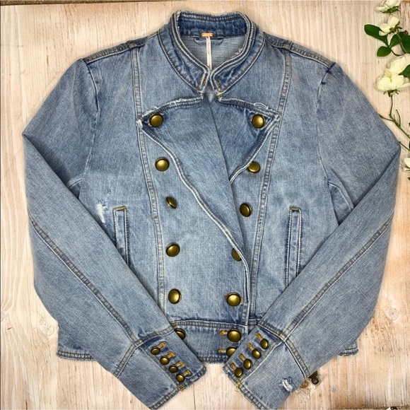 Free People | Jackets & Coats | Free People Ferry Denim Jacket | Poshmark